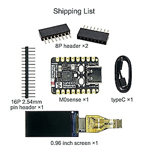 youyeetoo AIOT RISC-V Tiny Development Board, Sipeed M0sense LCD Strat Kit, Six-axis IMU/RGB LED/BLE/USB 2.0 FS (Bundle A)