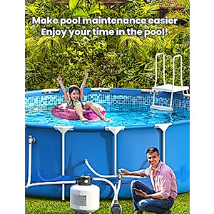 POOLHACKER Pool Fittings Dual Split Hose Plunger Valve, Pool Parts Replacement Shut-Off Valve with Dual inlets for Above Ground Pool
