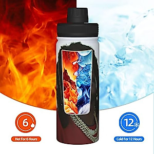 Mozzys Tumbler 18 oz Stainless Steel Sports Insulated Kettle Travel Drinking Cup Water Bottle with Lid