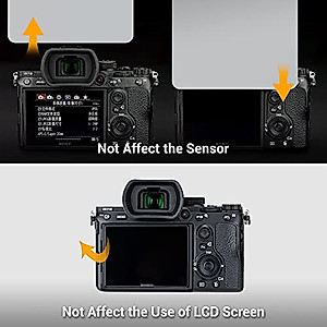 Soft Silicon Camera Viewfinder Eyecup Eyepiece Eyeshade for Sony A7RIV A7RIII A7III A7SII A7RII A7II A7S A7R A7 A9II A9 A58 A99II Eye Cup Protector Replaces Sony FDA-EP18 FDA-EP16 FDA-EP15