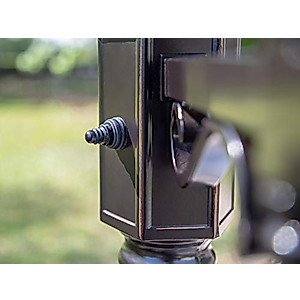 Kenroy Home 93434ORB Villa Lanterns, 2 Light Portable Post, Oil Rubbed Bronze