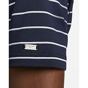 Nike Dri-FIT Player Men's Striped Golf Polo (as1, Alpha, l, Regular, Regular, Obsidian/Brushed Silver)