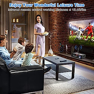 HiFi Bluetooth Audio Amplifier 298A Mini Stereo Amp RMS 40W Max 300W 2.0 Channel Audio Power Amplifier Receiver w/USB FM Mic for Home, Car Speakers System(US Plug)