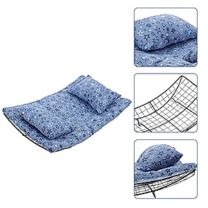 NUOBESTY Bearded Dragon Bed Reptile Hammock Cotton Lizard Cushion Pet Mat Hermit Crab Climbing Toys Tank Accessories for Habitats