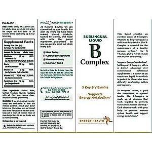 Nature's Bounty Vitamin B Complex Sublingual Liquid 2 oz