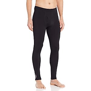 Duofold Men's Flex Weight Thermal Pant, Black, Large