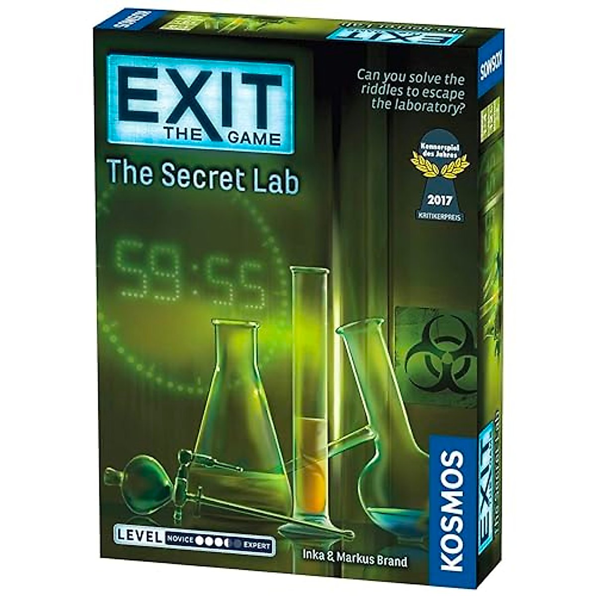 Exit: The Secret Lab | Exit: The Game - A Kosmos Game | Kennerspiel Des Jahres Winner | Family-Friendly, Card-Based at-Home Escape Room Experience for 1 to 4 Players, Ages 12+