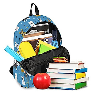 Ewobicrt Cartoon Dog Backpack 16.7 inch Large Cute Laptop Bag Casual Daypack Bookbag for Work Travel Camping