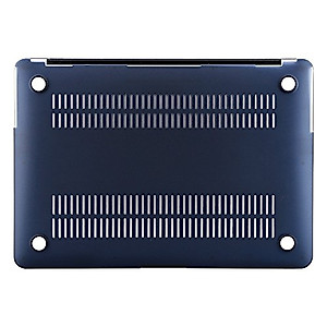 MOSISO Compatible with MacBook Air 13 inch Case Old Version 2010-2017 Release (Models: A1466 & A1369), Plastic Hard Shell Case & Keyboard Cover Skin, Navy Blue