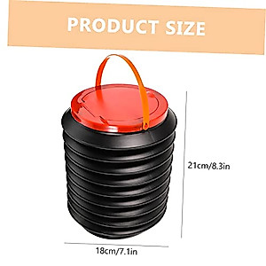 BESPORTBLE 4pcs Folding Trash Can Water Bucket Fishing Water Pail Foldable Beach Bucket Collapsible Wash Basin Cleaning Bucket Trash Can for Cars Large Water Bag Plastic Camping Kettle