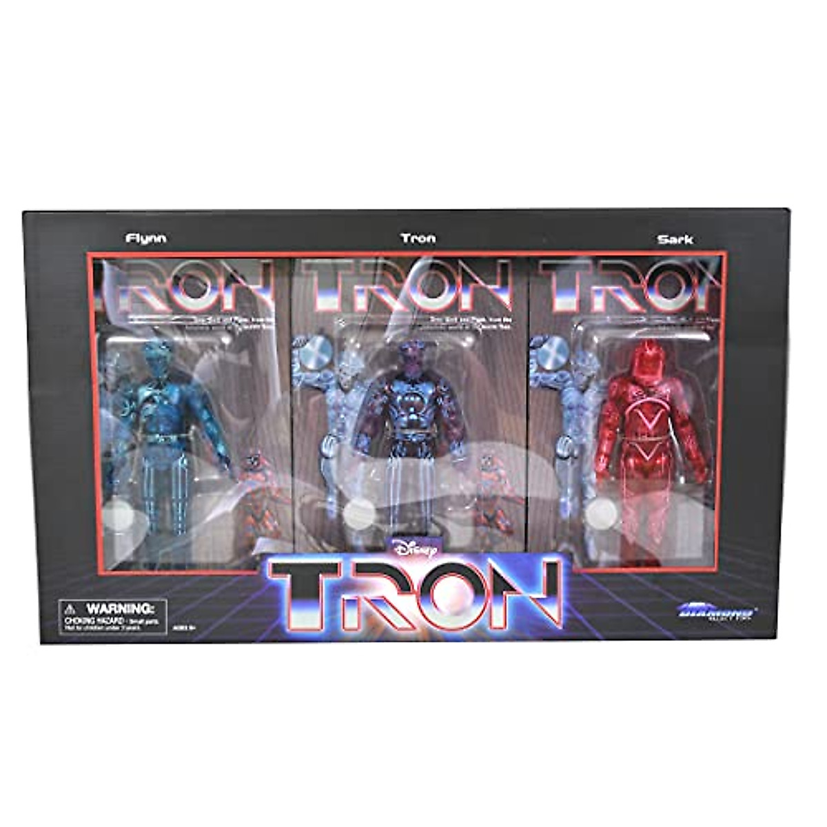 DIAMOND SELECT TOYS San Diego Comic-Con 2021 Exclusive Tron Deluxe Action Figure Box Set, Multicolor