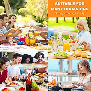 MANOPORA 4 Pack Fly Fans for Tables, Creative Pumpkin Shapes Fly Fan Portable Tabletop Food Fan, Indoor Outdoor Battery Powered Picnic Camping Fly Fans for Picnic, Party, BBQ, Kitchen, Restaurants