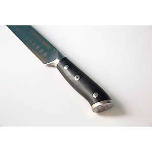 KANKA 12 inch Slicing Carving Knife - Ultra Sharp 1.4116 German Stainless Steel. Premium G10 Hamdle. Gift Box Included