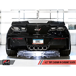 AWE Tuning 14-19 Chevy Corvette C7 Z06/ZR1 (w/o AFM) Touring Edition Axle-Back Exhaust w/Chrome Tips - 3015-42133