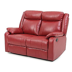 Glory Furniture Ward Love Seats, Red
