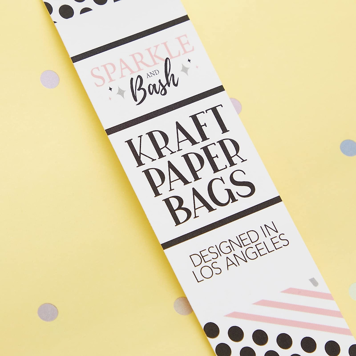 BLUE PANDA 36 Pack Small Polka Dot Rainbow Gift Bags with Handles and White Tissue Paper for Birthdays, 6 Pastel Colors (9 x 6 x 3 In)