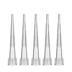 Eowpower 1000 Pieces Clear White 10 ul Laboratory Lab Plastic Liquid Pipette Pipettor Tips
