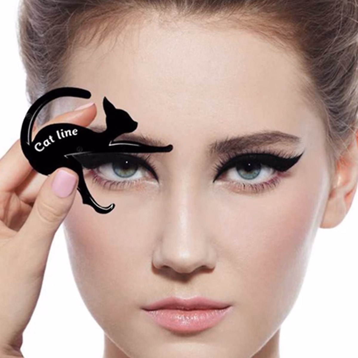 Alayna Eyeliner Stencils for Cat Eye Winged and Smokey Eyeshadow Applicators Shaper Tool Guide Sticker Eyebrow Pencil 10 Different Effects, 4 Pack