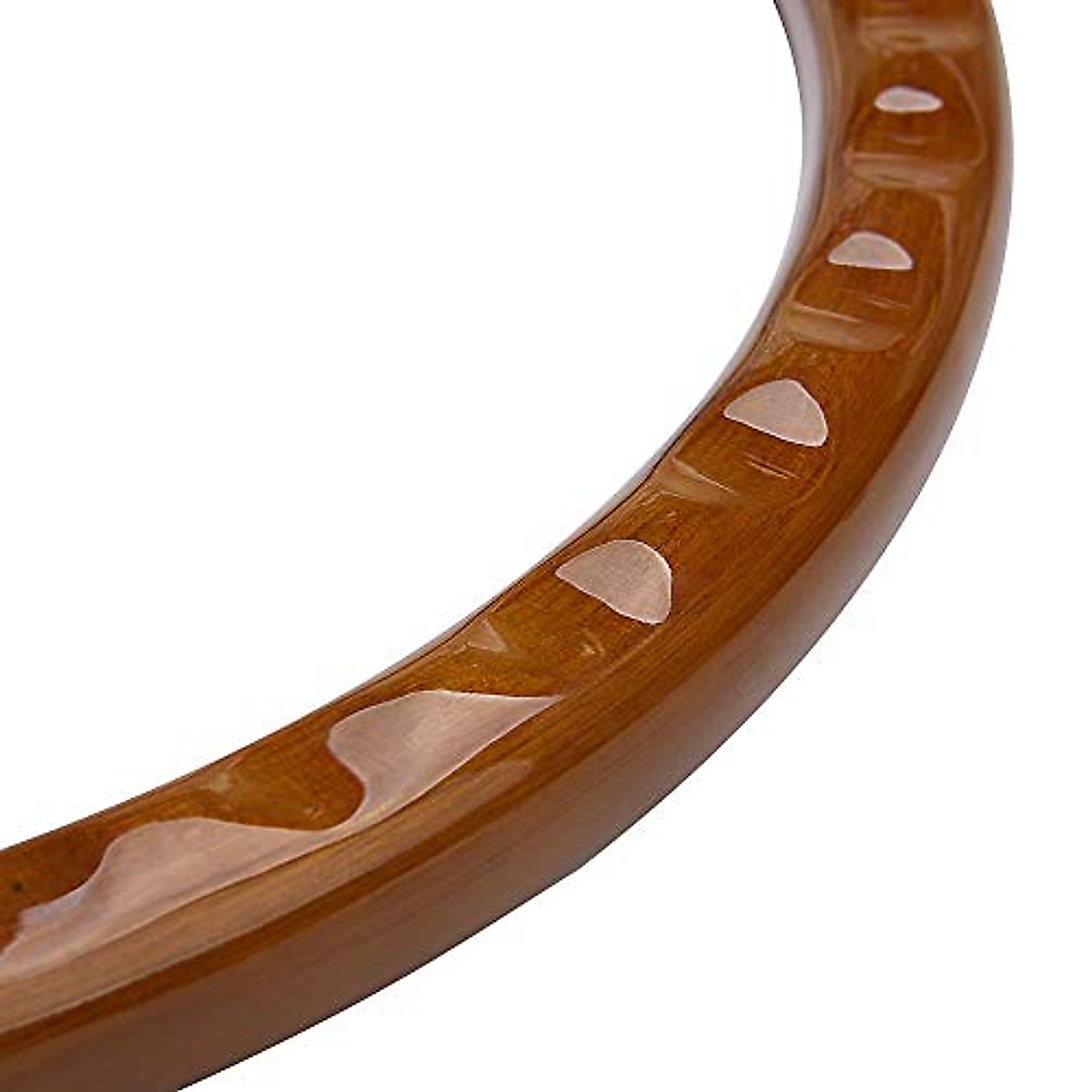 Universal 380mm 15" Inch Deep 40mm Grant Classic Nostalgia Style Wood Grain Steering Wheel with Horn Kit