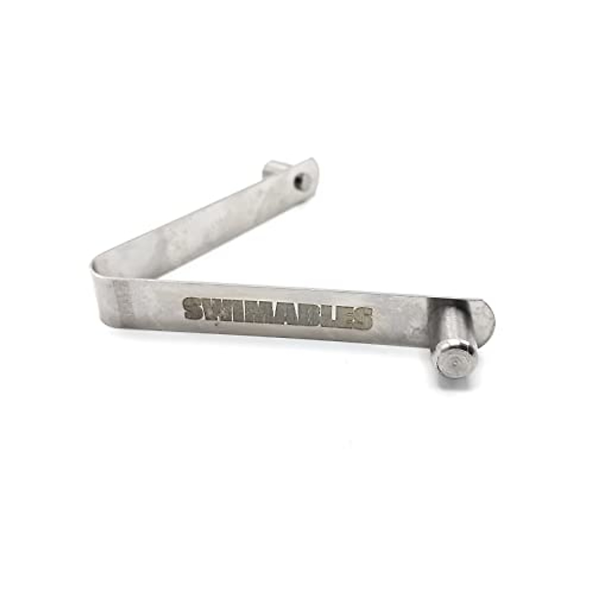 Swimables Stainless Steel Universal V-Clip for All Swimming Pool and Spa Skimmer/Nets, Brushes or Poles - Works for Above Ground or Inground Pools - 3 Pack