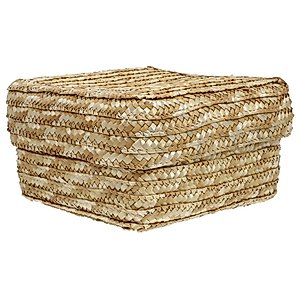 DOITOOL Wicker Storage Baskets 1pc Straw Storage Basket Wicker Child Cosmetic Wedding Wedding Basket