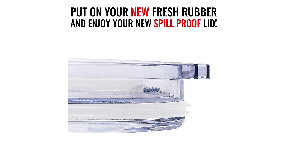 Replacement Rubber Lid Rings for Tumblers - Fits Yeti & More