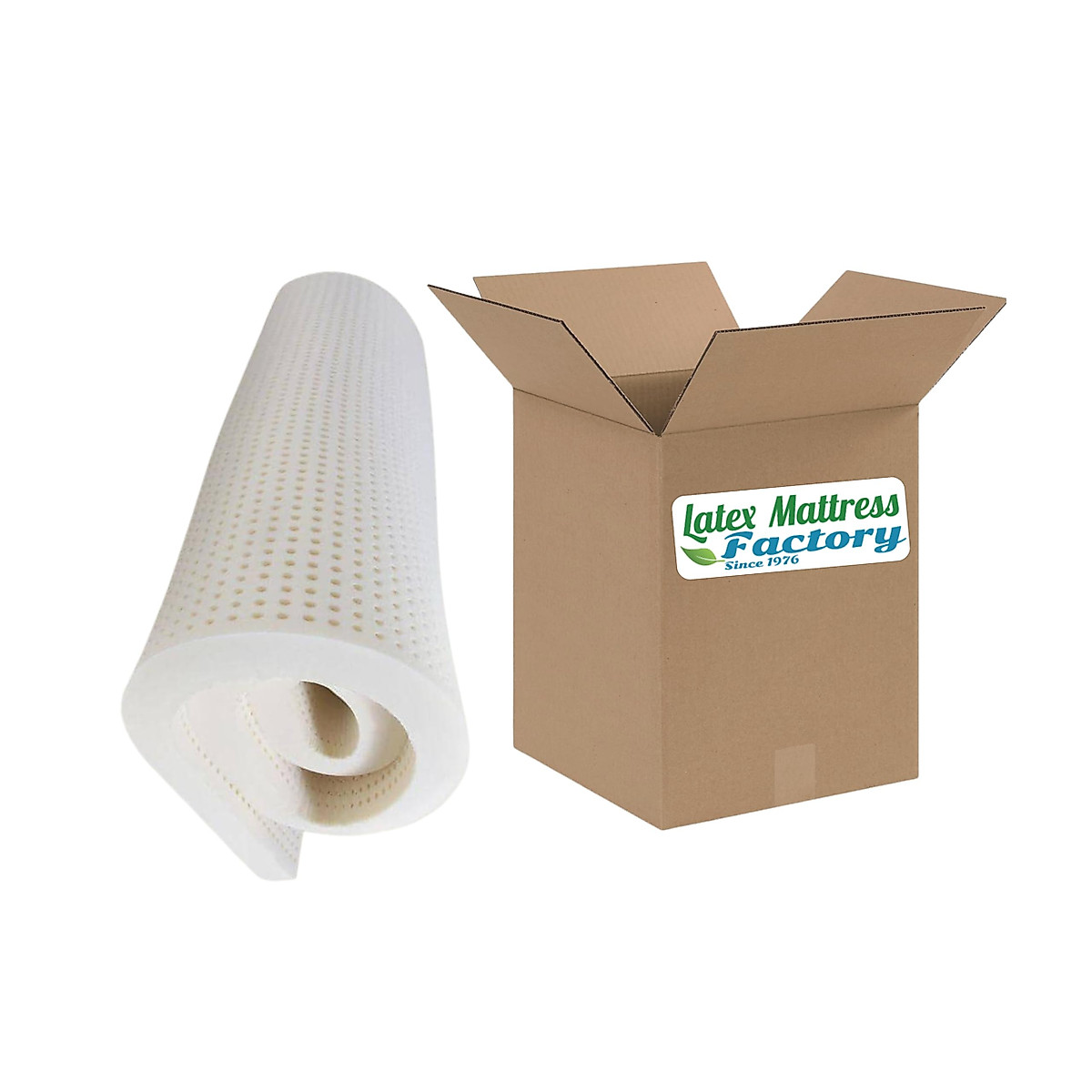 100% Natural Latex Mattress Topper - Firm - 3" Thick, Twin XL Mattress Topper