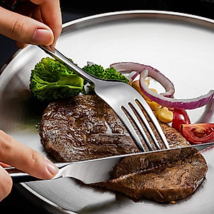 SITAKE 6 Pcs Portable Stainless Steel Flatware Set, Travel Reusable Utensils Set Cutlery Set Including Knife Fork Spoon Chopsticks Carry Case for School, Office, Camping, Picnic(Sliver)