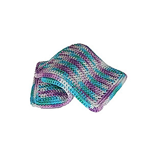 100% Cotton Hand Crocheted Potholder Pot Holder Hot Pad Doily Color: BEACH BALL