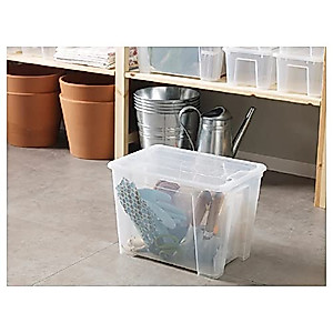 I-K-E-A SAMLA Transparent Box with Lid, Clear 15 ¼x11x11 Inches 6 Gallon