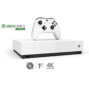Microsoft - Xbox One S 1TB All-Digital Edition Console with Xbox One Wireless Controller (Renewed)
