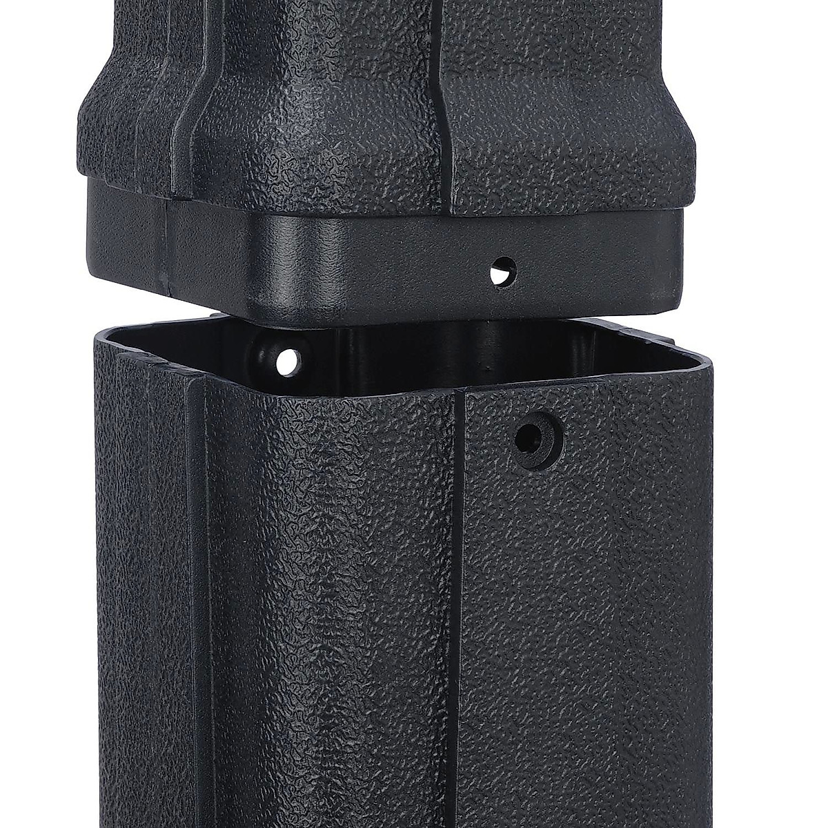 Global Industrial Black Outdoor Ashtray, 5 Gallon