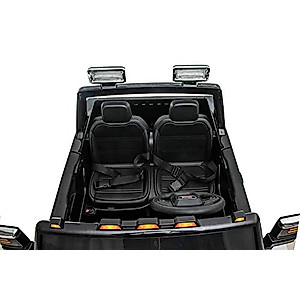 DAKOTT GMC Sierra Denali HD Two Seater 12 Volt Ride-On Truck w/ 2.4G Remote Control, LED Lights, Horn, Music, MP3/USB, Storage Box, Spring Suspension, Electric Vehicle for Kids .