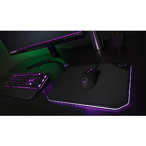 Cooler Master Dual-Sided Gaming Mouse Pad with RGB Illumination and Software Customization