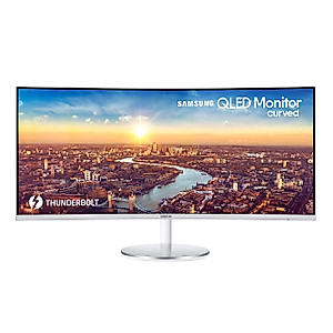 Samsung C34J791 34-inch QHD Ultrawide Curved Monitor with Thunderbolt 3, Mac ready (LC34J791WTNXZA) (Renewed)