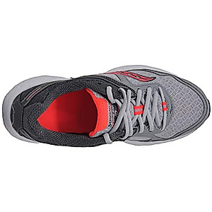 Saucony Women's Cohesion 10 Grey/Peach Running Shoe 9 M US