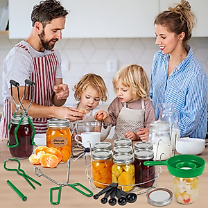 Canning Supplies Starter Kit, All-in-one Canning Kit with Rack, Home Canning Set Canning Accessories Canning Equipment and Supplies for Beginners and Enthusiasts