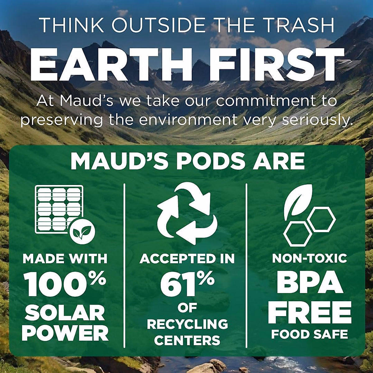 Maud's Original Flavored Coffee Pods Variety Pack, 80 ct | 9 Assorted Coffee Flavors | 100% Arabica Roasted Coffee | Solar Energy Produced Recyclable Pods Compatible with Keurig K Cups Maker