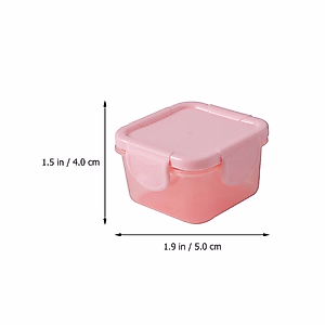 Kichvoe 4pcs Boxes Packing Crisper Mini Meal Prep Sealed Container Freezer Containers for Food Vegetables Container Food Storage Containers Fruit Storage Containers for Fridge Pp