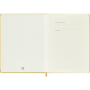Moleskine Classic Notebook, Hard Cover, XL (7.5" x 9.5") Ruled/Lined, Hay Yellow (Silk), 192 Pages