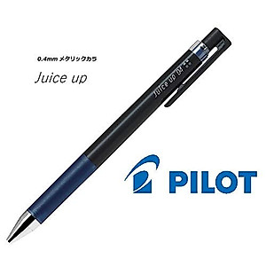 Pilot juice up 04 Retractable Gel Ink Pen, Ultra Fine Point 0.4mm, Navy Blue Black Ink, Value Set of 5