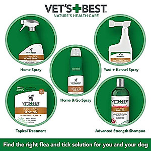 Vet's Best Flea and Tick Home Spray | Flea Treatment for Dogs and Home | Plant-Based Formula | 32 Ounces, 2 Pack