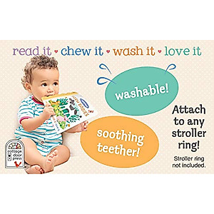 Tuffy Farm Babies Book - Washable, Chewable, Unrippable Pages With Hole For Stroller Or Toy Ring, Teether Tough, Ages 0-3 (A Tuffy Book)