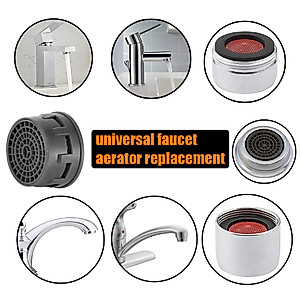 JQK Faucet Areator, 4.75 GPM Insert Faucet Aerators Replacement Parts Bathroom 10 Pack, FAG-P10
