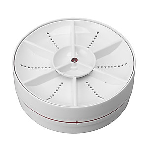 BAOK Countertop Dishwasher, 18W 8.5V 2A Portable Countertop Dishwasher for Kitchen (White)