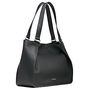Calvin Klein Estelle Novelty Satchel, Black Combo