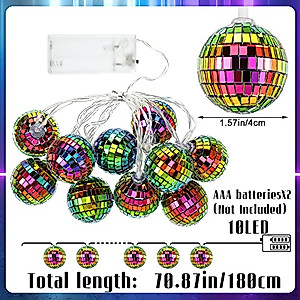 LED Disco Ball String Lights for Festive Fun