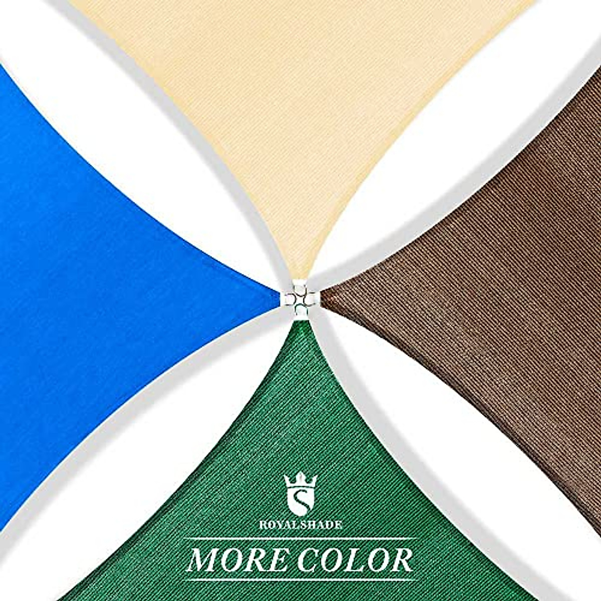 Royal Shade 8' x 12' Brown Rectangle Sun Shade Sail Canopy Outdoor Patio Fabric Screen Awning RTAPR0812-95% UV Blockage, Heavy Duty, Water & Air Permeable (We Make Custom Size)