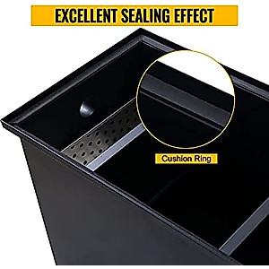 Commercial Grease Interceptor Trap 8-70 Lb - Carbon Steel Grease Trap Under Sink For Restaurant Cafe - Under Sink Grease Trap 10 GPM - Waste Water Oil-water Separator For Restaurant,20 LB