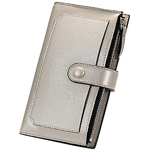 Colygamala Womens Walllet RFID Blocking Bifold Multi Card Holder Zipper Purse Handbag 2018011105-go
